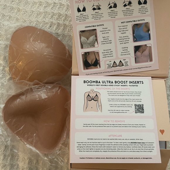 boomba | Intimates & Sleepwear | Boomba Bra Inserts Size A Cup | Poshmark